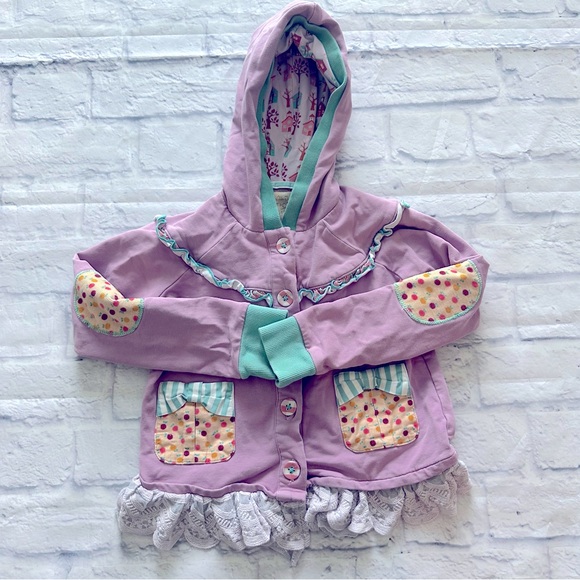 Matilda Jane | Jackets & Coats | Matilda Jane Jacket 6 Purple Teal Lace ...